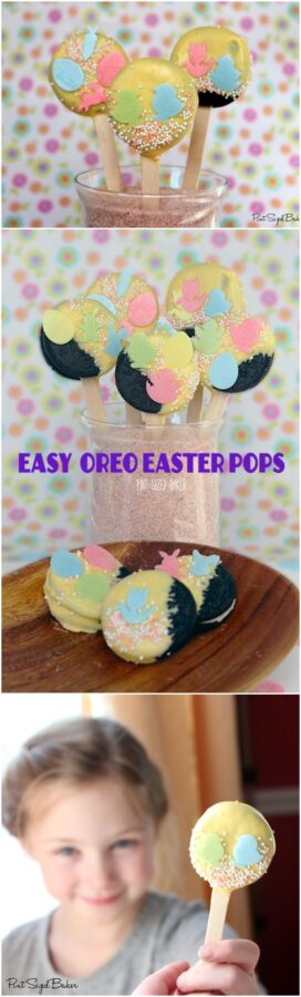 Easy Oreo Easter Pops • Pint Sized Baker