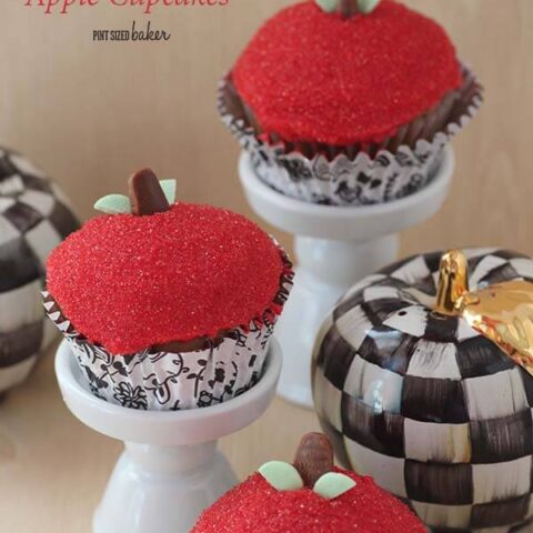 Green Apple High Hat Cupcakes • Pint Sized Baker