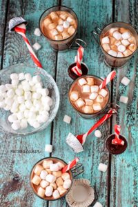 Stove Top Hot Chocolate with Peppermint Dippers • Pint Sized Baker