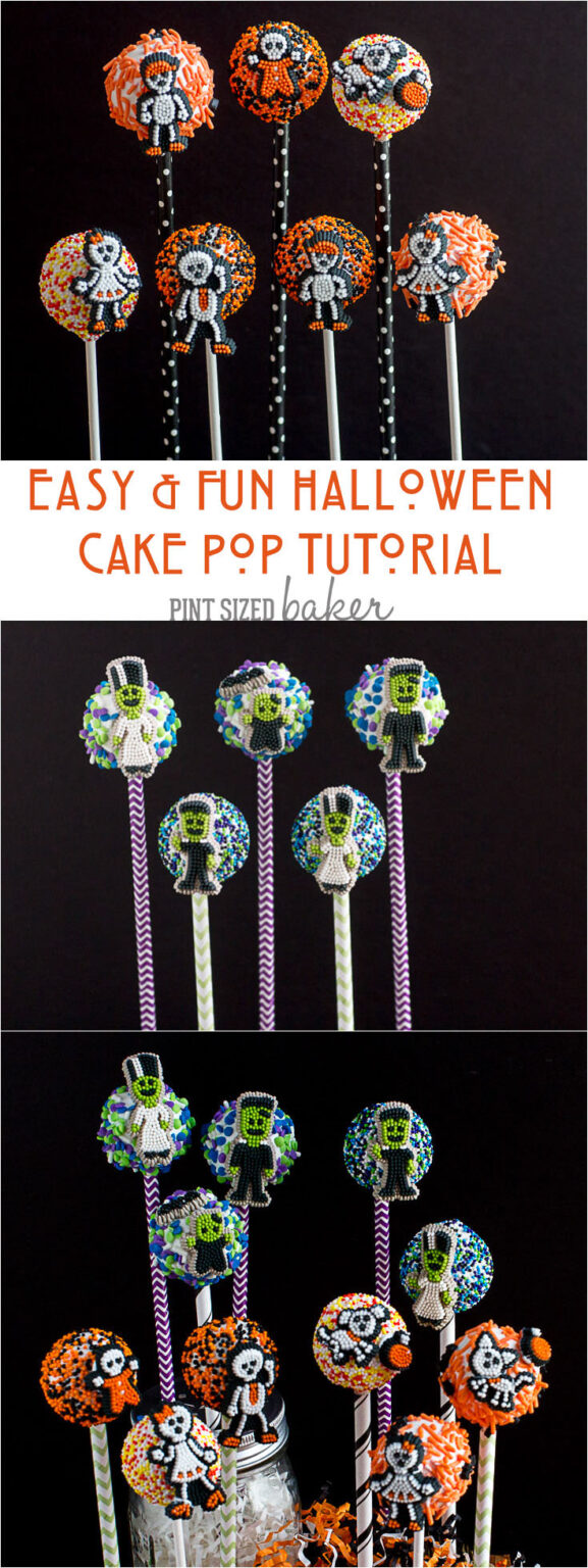 Easy Halloween Cake Pop Tutorial • Pint Sized Baker