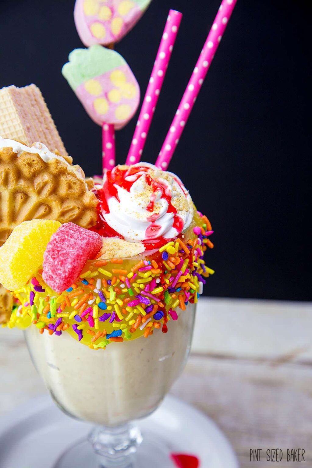 Lemon Meringue Pie Monster Milkshake • Pint Sized Baker