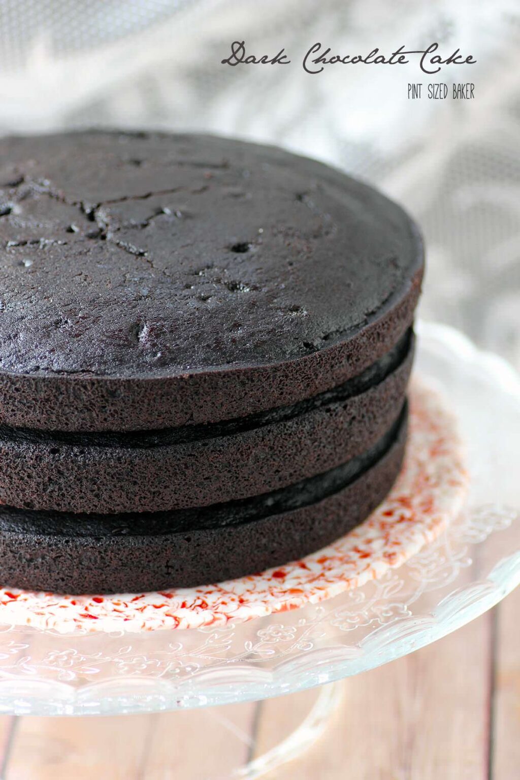 Dark Chocolate Cake • Pint Sized Baker