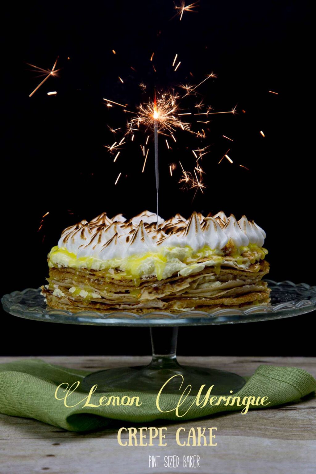 Lemon Meringue Crepe Cake • Pint Sized Baker