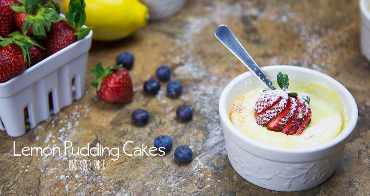 Lemon Pudding Cakes • Pint Sized Baker