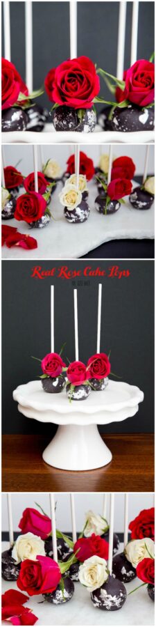 Real Rose Cake Pops • Pint Sized Baker