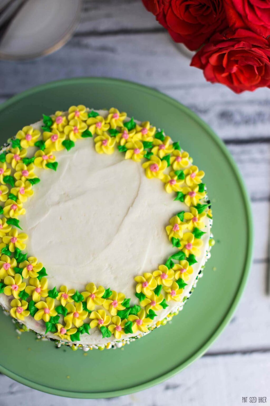 Adding Drop Flowers to a Cake • Pint Sized Baker