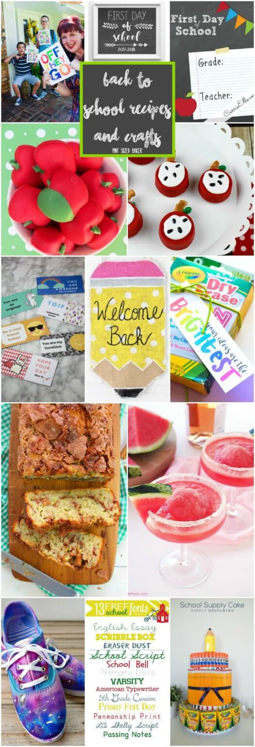 Back to School Recipes and Crafts • Pint Sized Baker