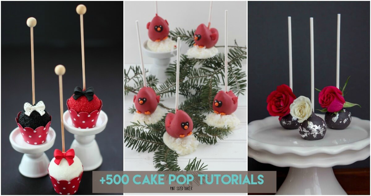 Over 500 Cake Pop Tutorials that you can make at home