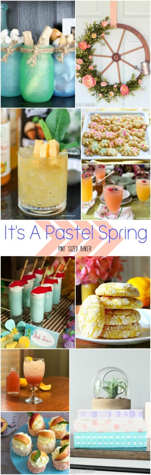 It's A Pastel Spring - drinks, treats and crafts • Pint Sized Baker