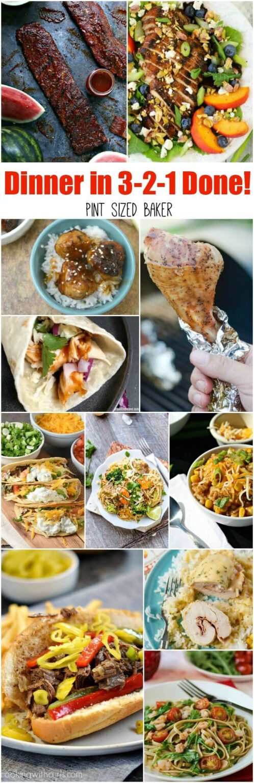 Dinner in 3-2-1 Done! • Pint Sized Baker