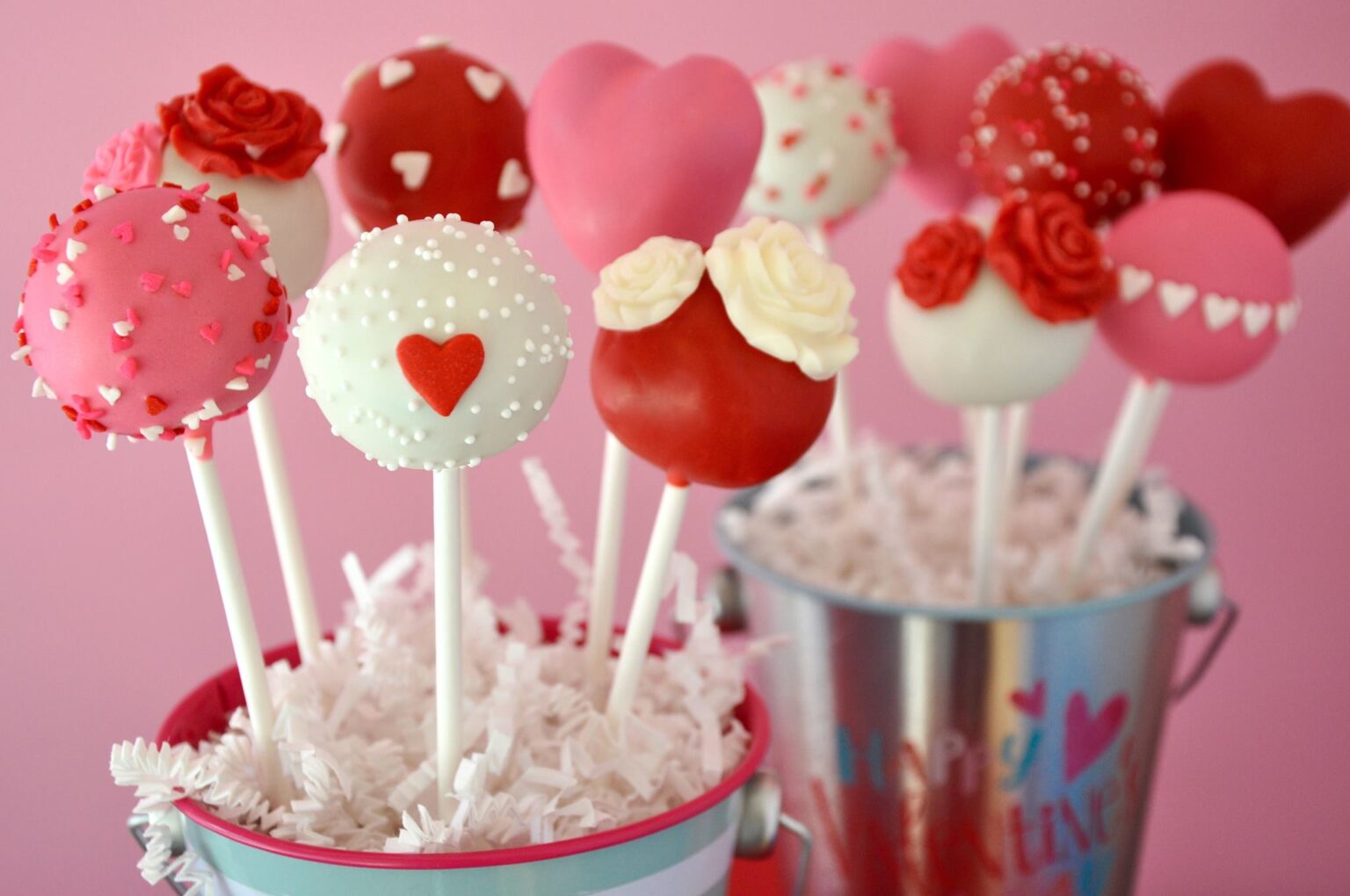 50 Valentine Cake Pops • Pint Sized Baker