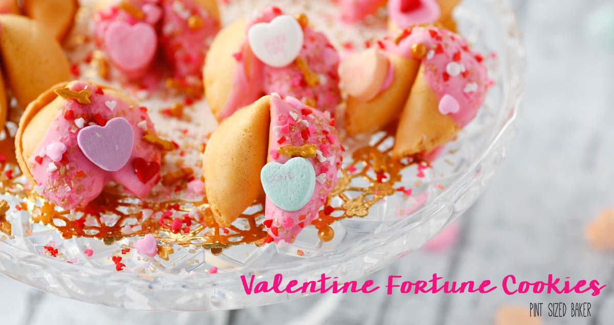 Be My Valentine Fortune Cookies • Pint Sized Baker