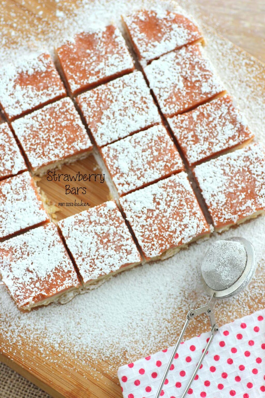 Strawberry Shortbread Bars • Pint Sized Baker