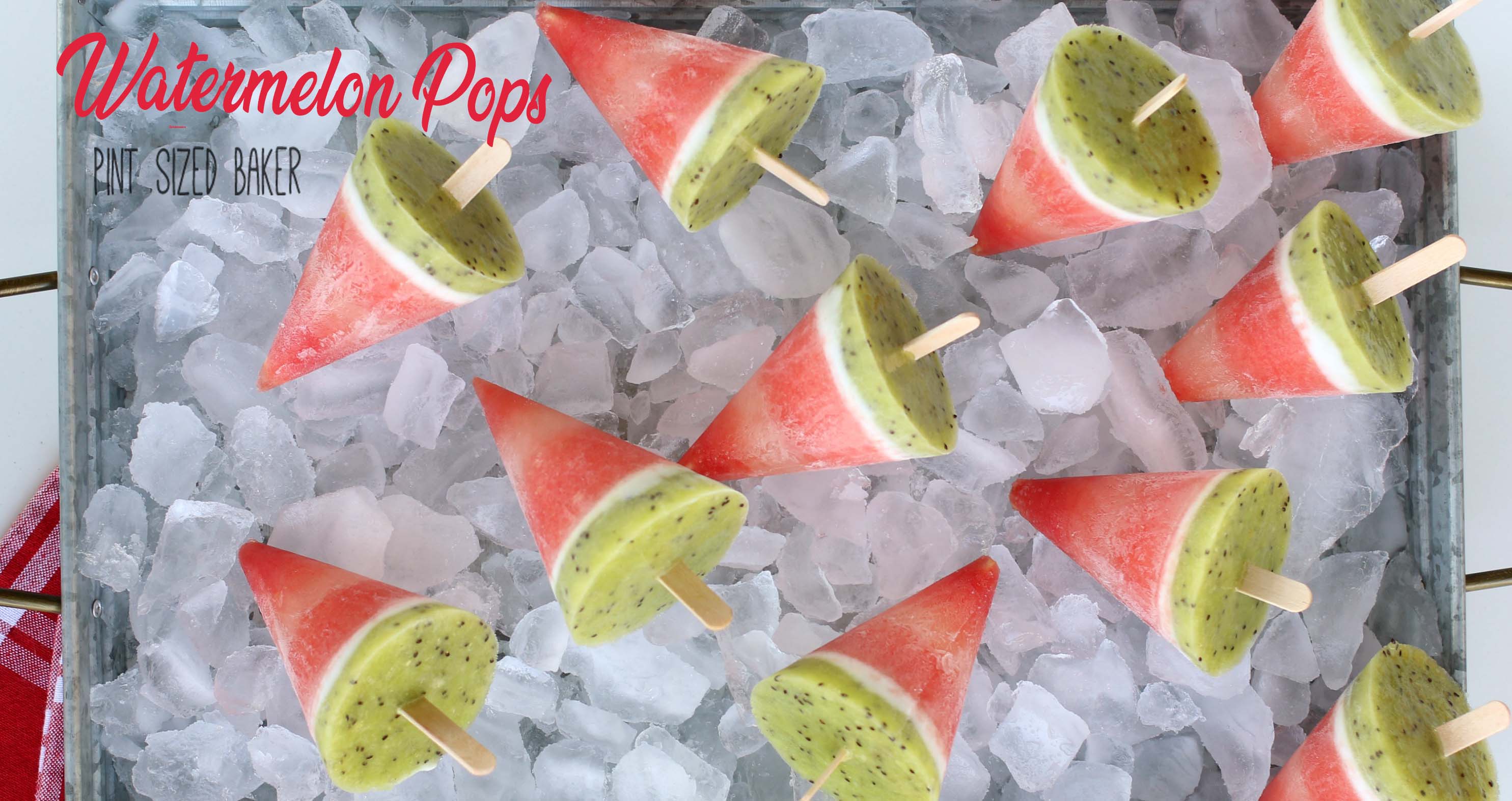 Watermelon Pops +Video - a frozen summer treat - Pint Sized Baker