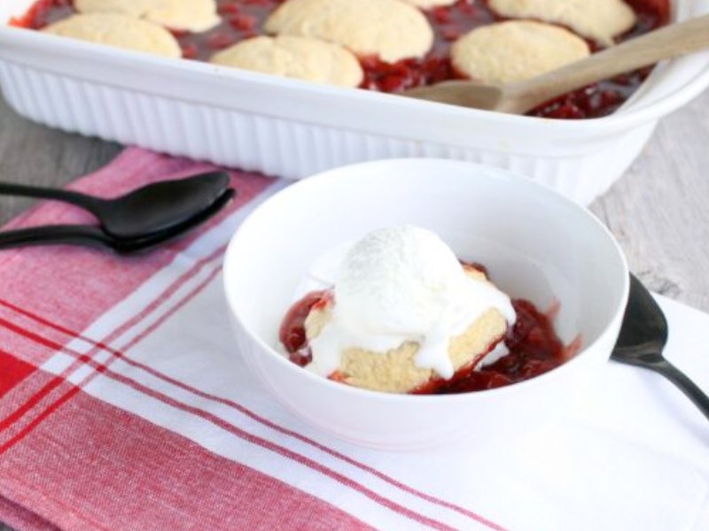 Sour Cherry Cobbler +Video Recipe - perfect summer dessert • Pint Sized ...