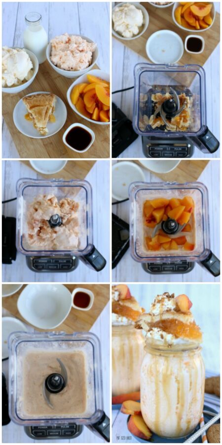 Peach Pie Freakshake Milkshake • Pint Sized Baker