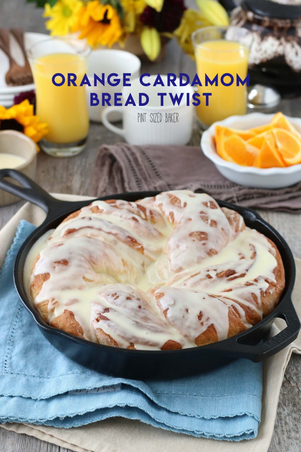 Orange Cardamom Breakfast Bread Twist +Video Recipe • Pint Sized Baker