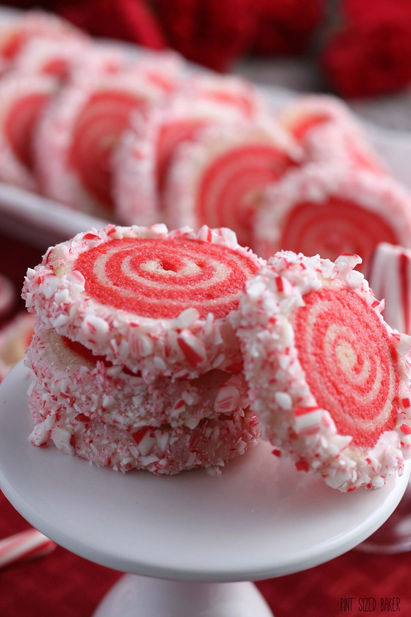 Candy Cane Pinwheel Cookies + Video - Pint Sized Baker