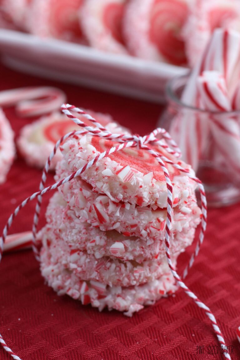 Candy Cane Pinwheel Cookies + Video - Pint Sized Baker