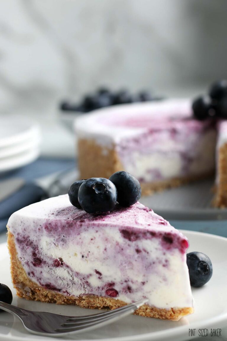 Blueberry Ice Cream Tart + Video • Pint Sized Baker