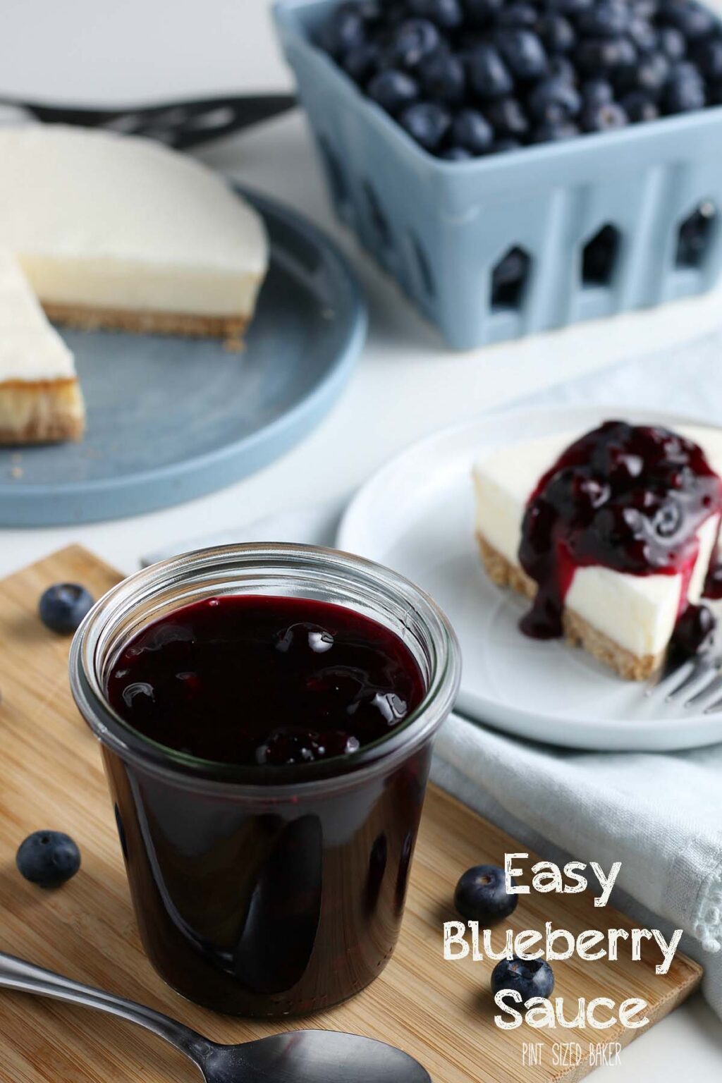 The Best Blueberry Sauce recipe + Video • Pint Sized Baker