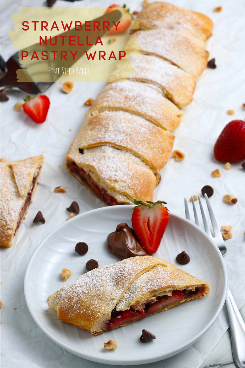 Strawberry Nutella Pastry Wrap + Video • Pint Sized Baker