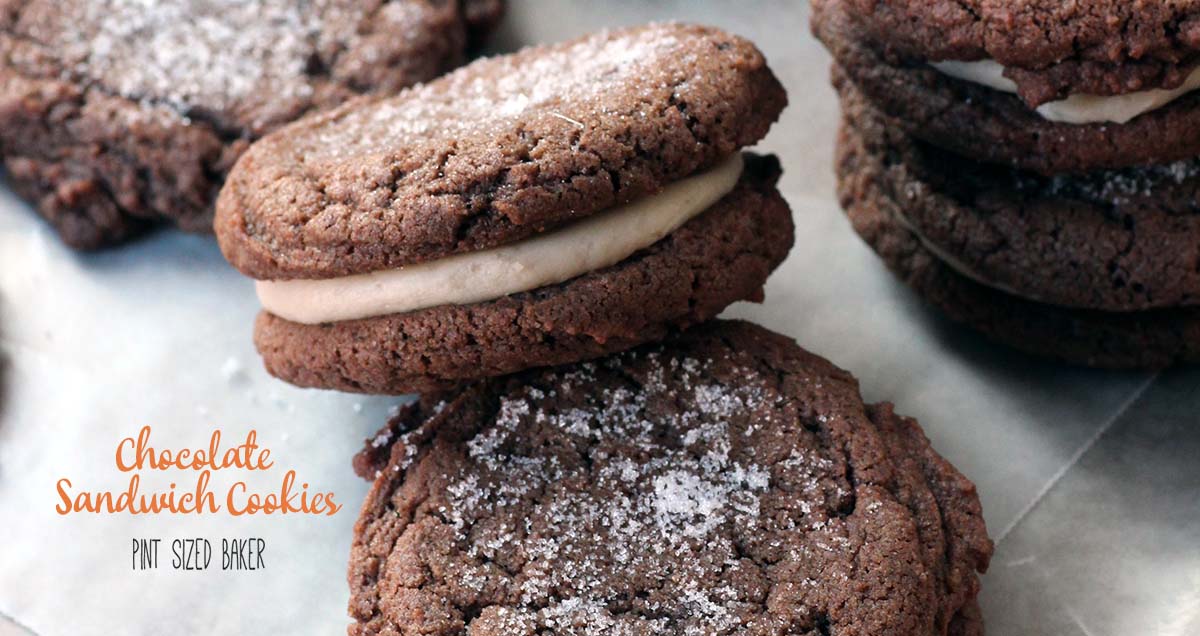 Chocolate Sandwich Cookies • Pint Sized Baker