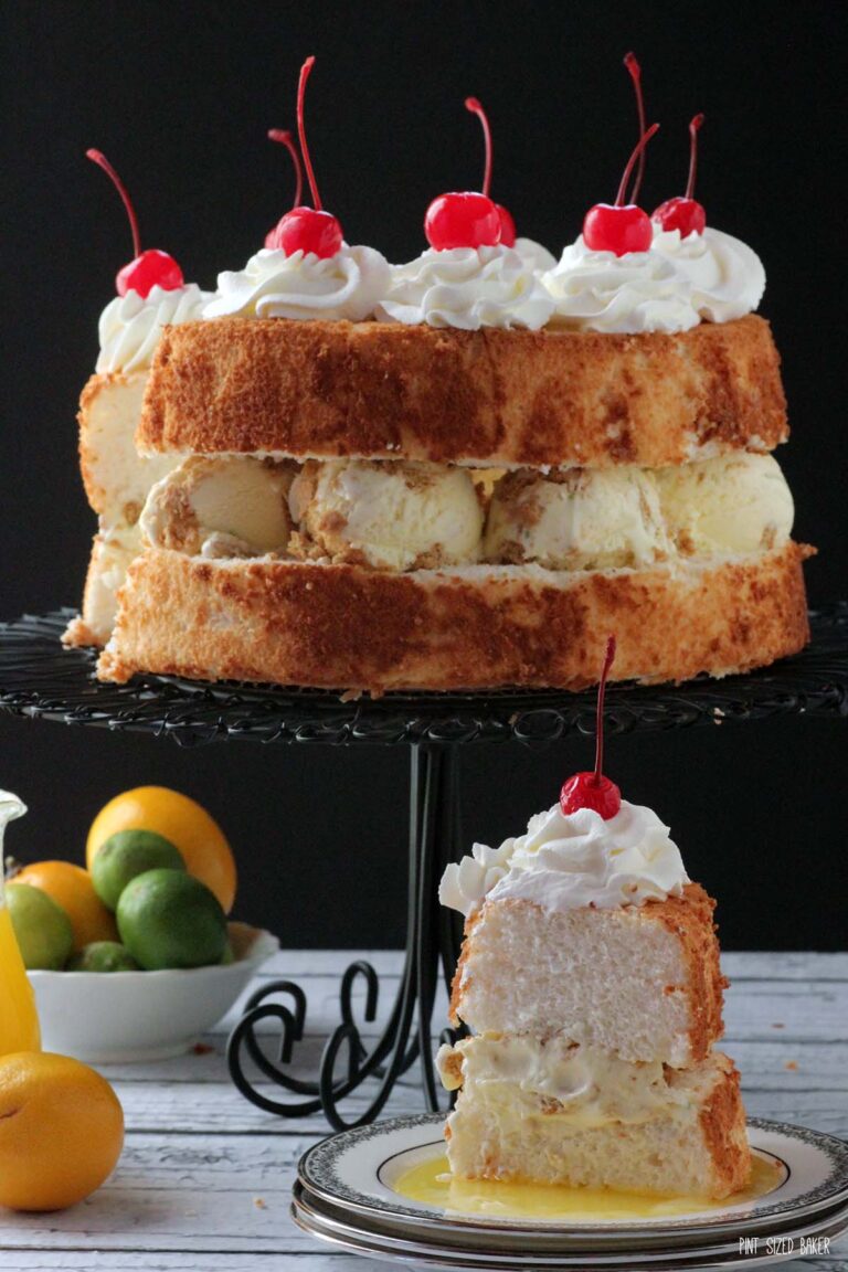 Lemon Lime Angel Food Cake • Pint Sized Baker