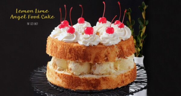 Lemon Lime Angel Food Cake • Pint Sized Baker