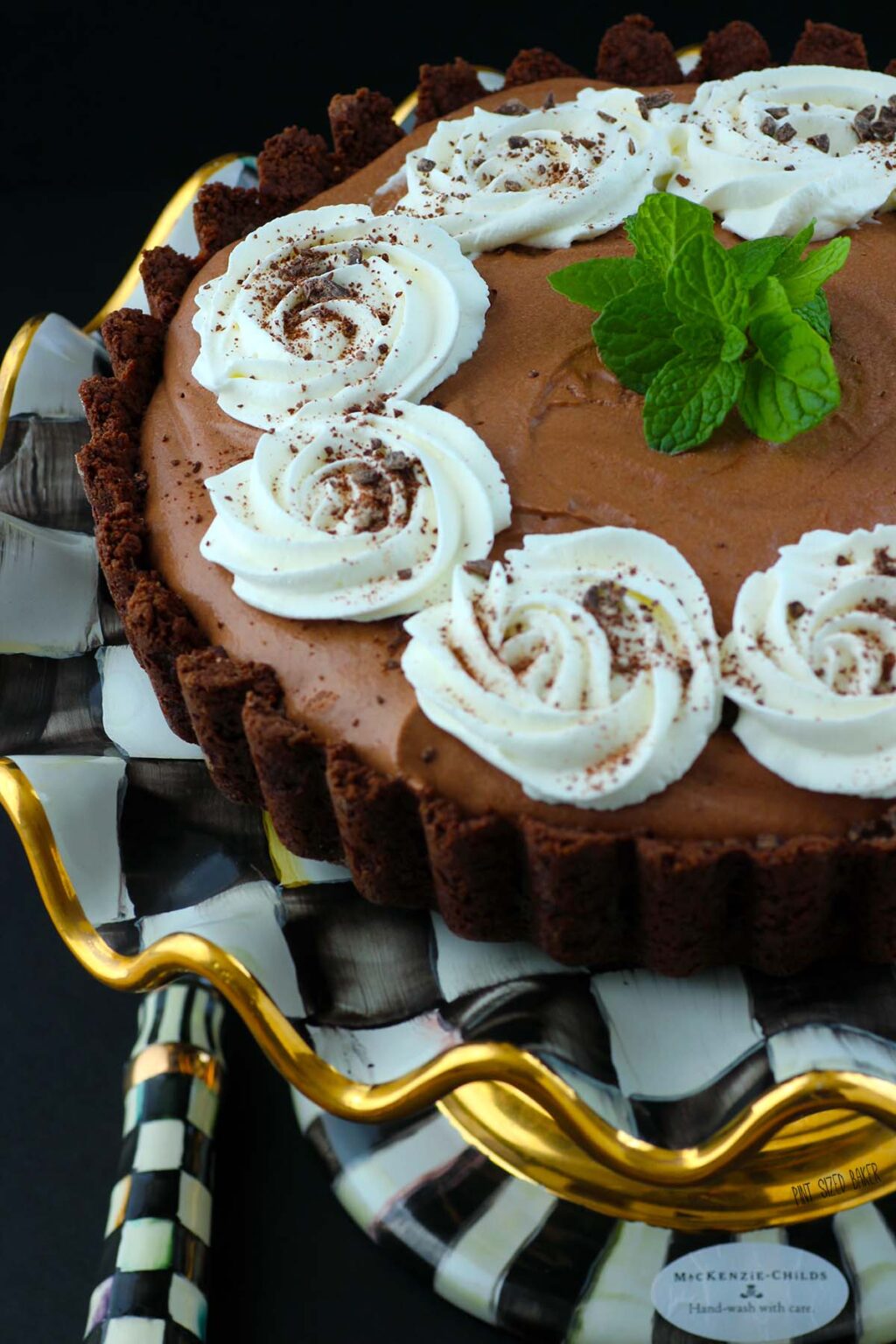 Mint Chocolate Mousse Tart Recipe • Pint Sized Baker