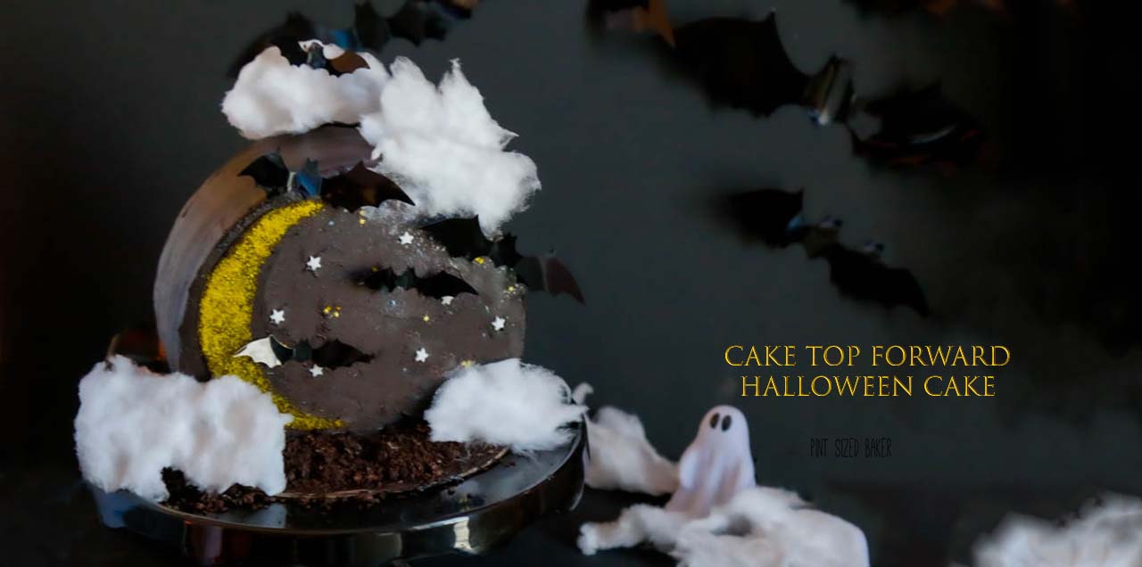Halloween Cake Top Forward Cake Tutorial • Pint Sized Baker