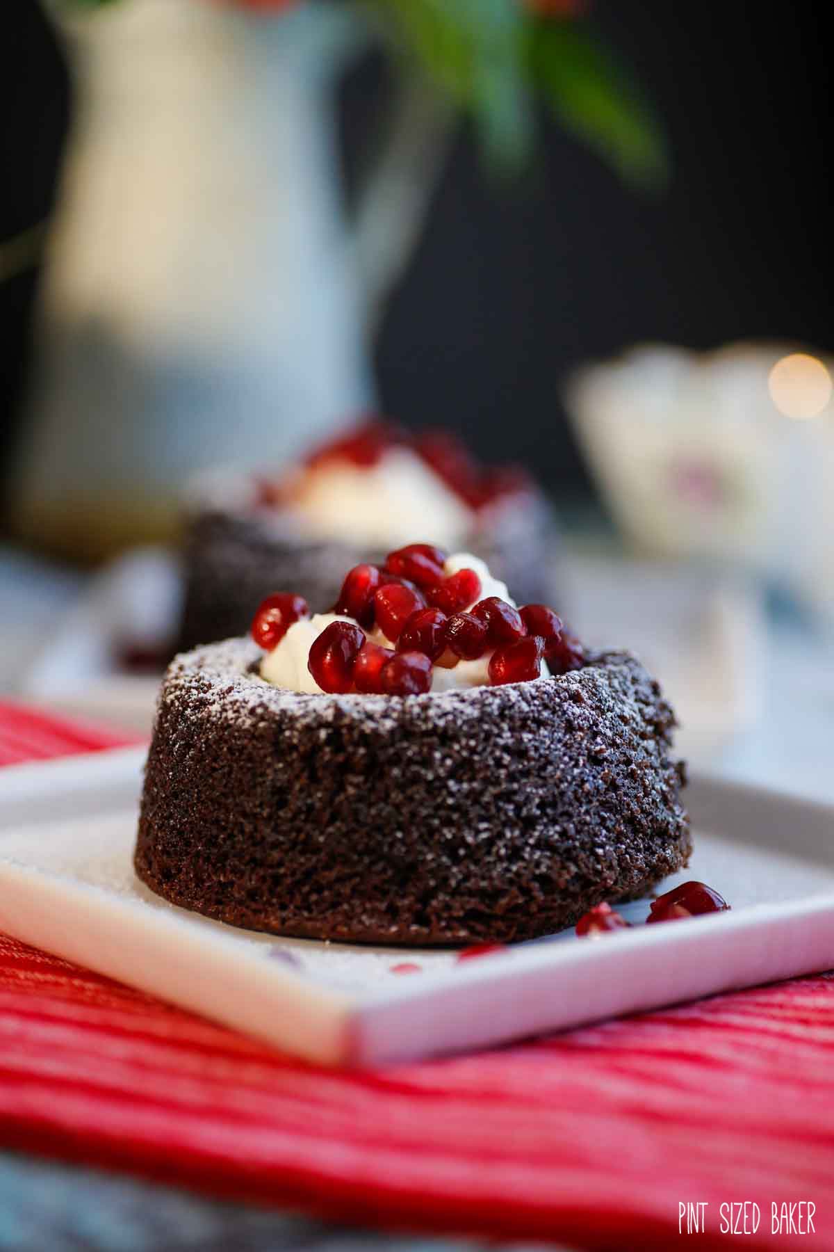 Chocolate Fudge Cakes for Two • Pint Sized Baker