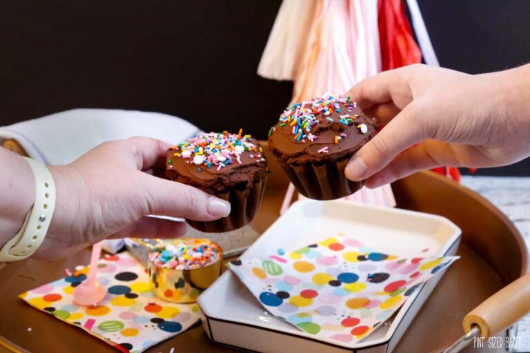 Chocolate Cupcake Recipe for Two • Pint Sized Baker