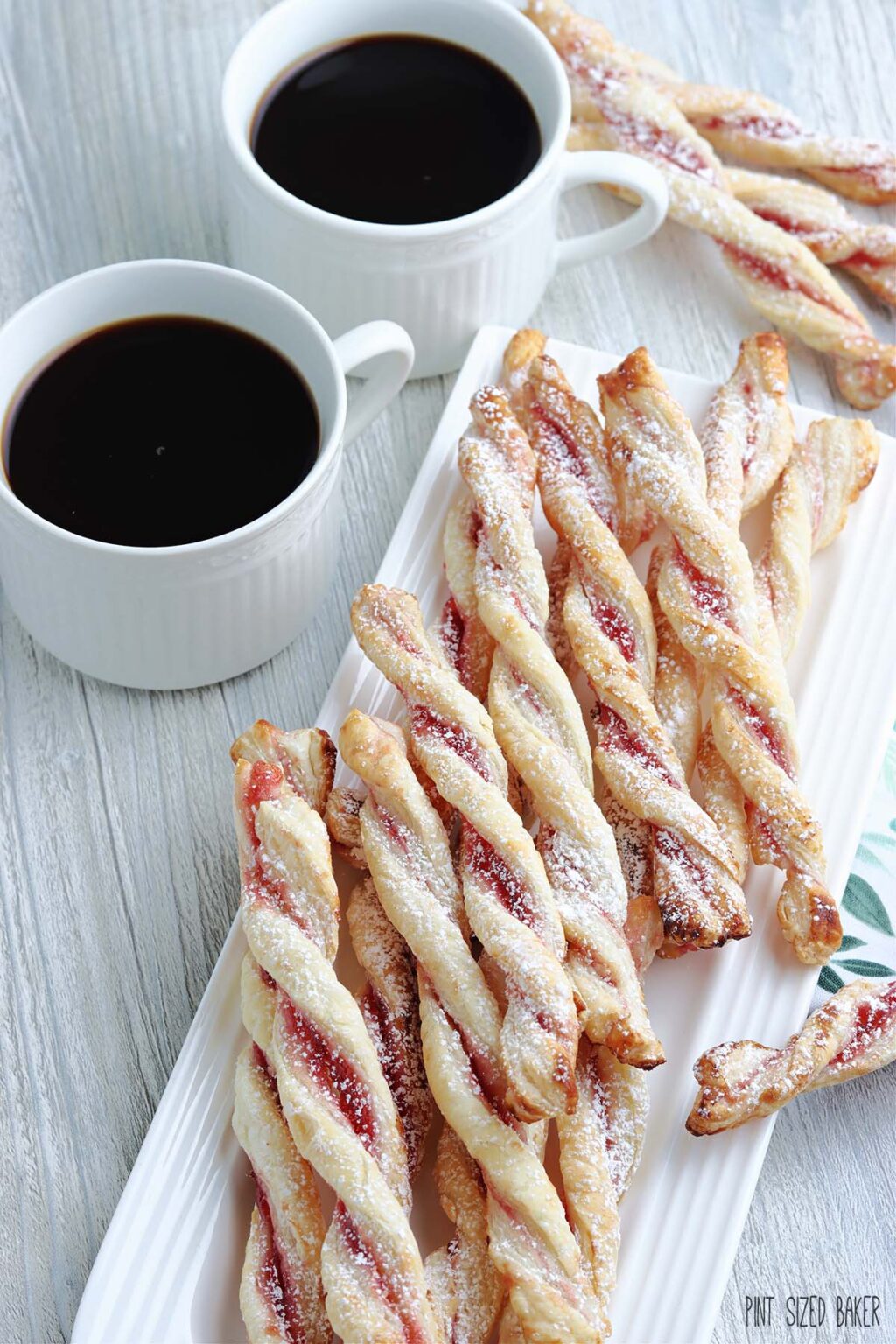 Raspberry Pastry Twists Recipe • Pint Sized Baker